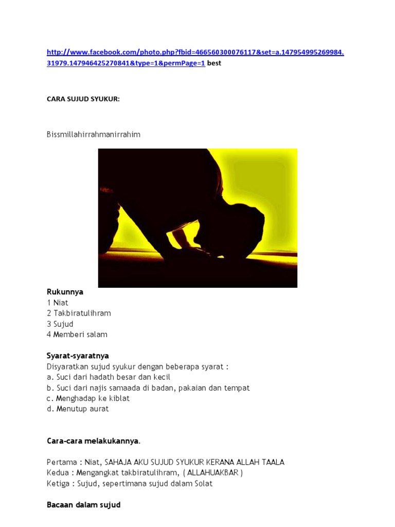 Panduan Lengkap Sujud Syukur | PDF