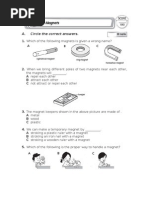 Class 4 Types of Forces Worksheet | PDF | Force | Friction