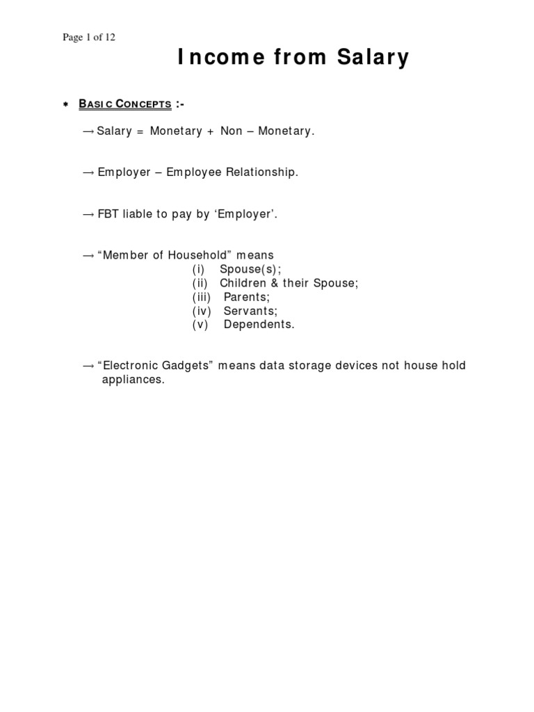 40 Income From Salary PDF | PDF | Employee Benefits | Salary