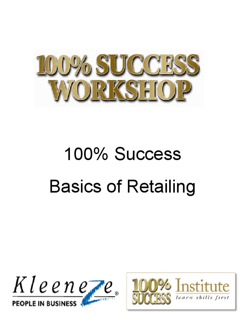 100% Success Basics of Retailing | PDF | Retail | Expense