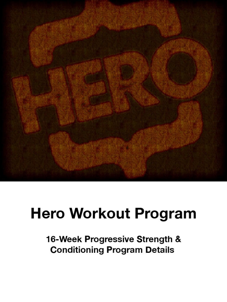 Hero Handbook Strength and Conditioning Details | PDF | Physical ...