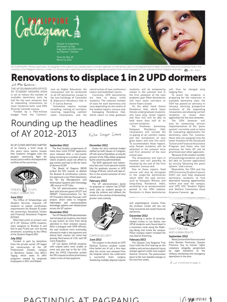 Philippine Collegian Tomo 90 Issue 28 | PDF | Dormitory | Tuition Payments Philippine Collegian Tomo 90 Issue 28 | PDF | Dormitory | Tuition Payments