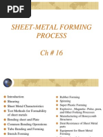 Sheet Metal Forming Processes Overview | PDF | Sheet Metal | Bending