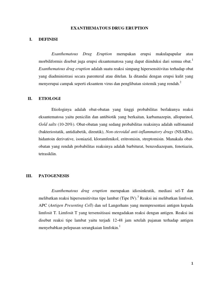 Exanthematous Drug Eruption New | PDF