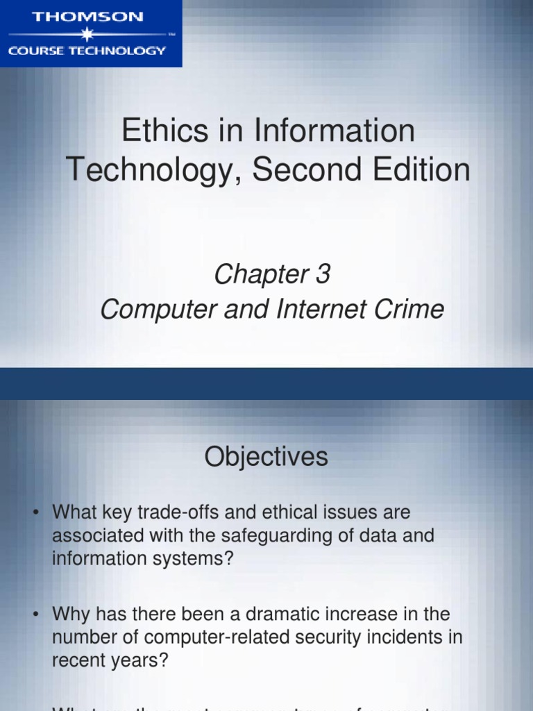 Ethics in Information Technology | PDF | Computer Security | Security