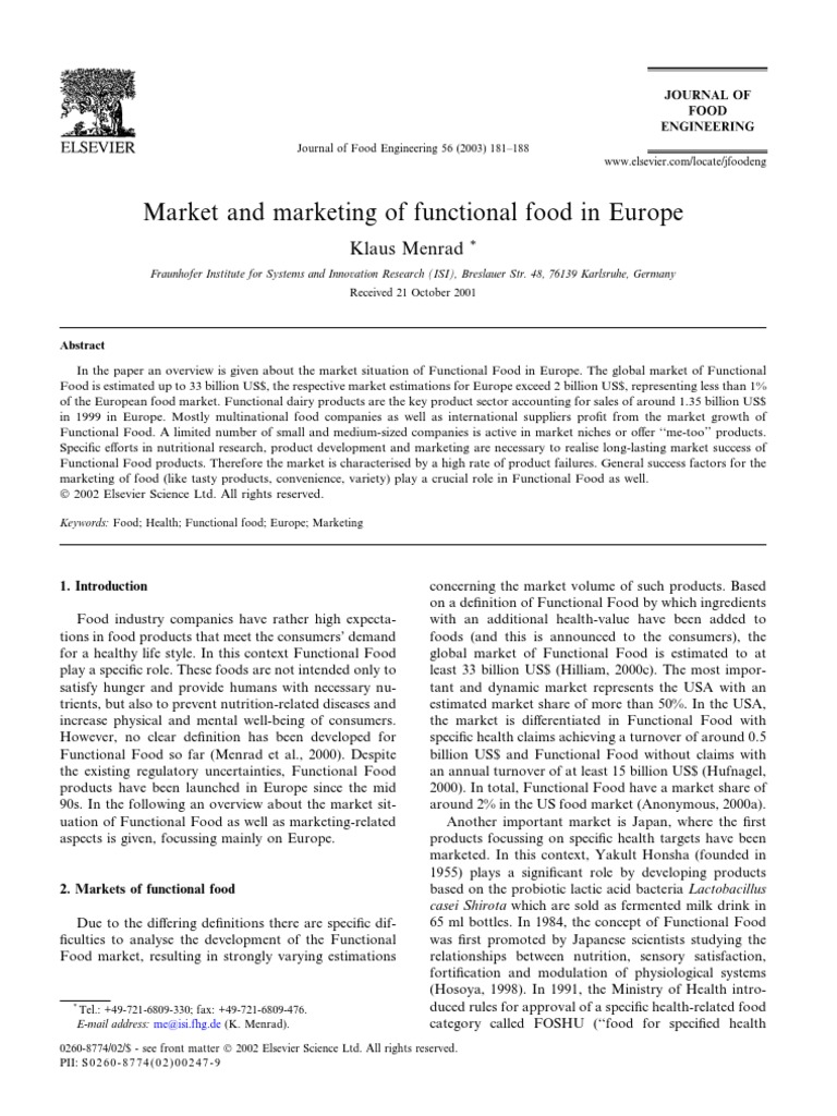Functional Foods | PDF | Foods | Retail