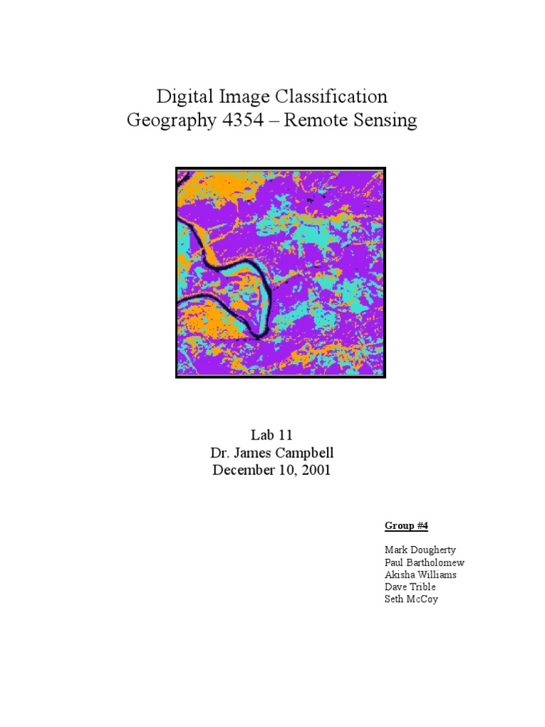 ERDAS - Digital Image Classification (Geography 4354 - Remote Sensing) | Download Free PDF ...