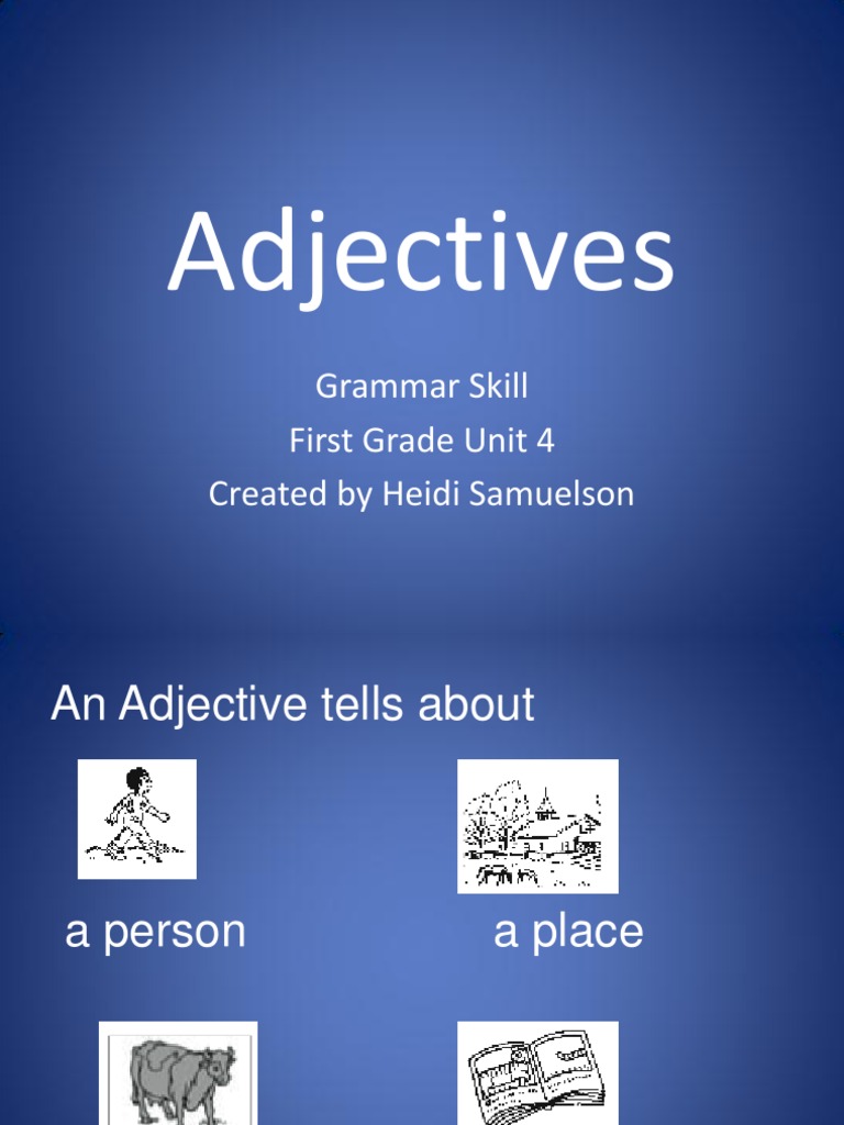 First Grade Adjective Guide | PDF