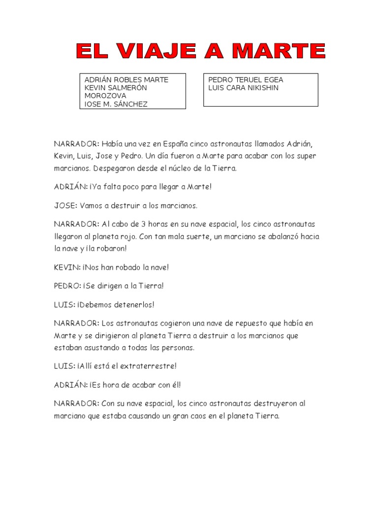 El Viaje A Marte | PDF