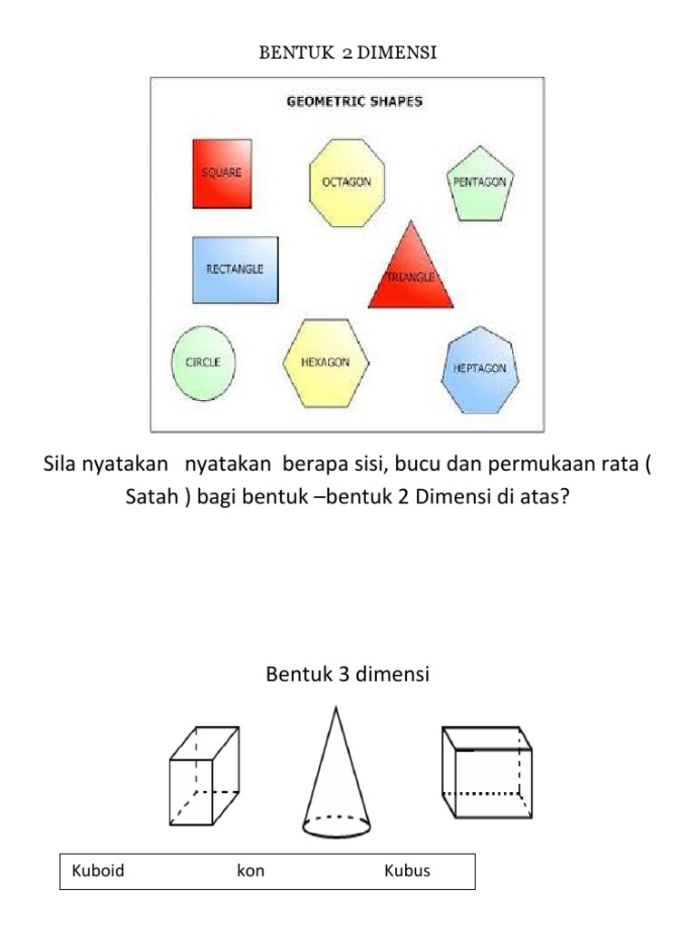Bentuk 2 Dimensi | PDF