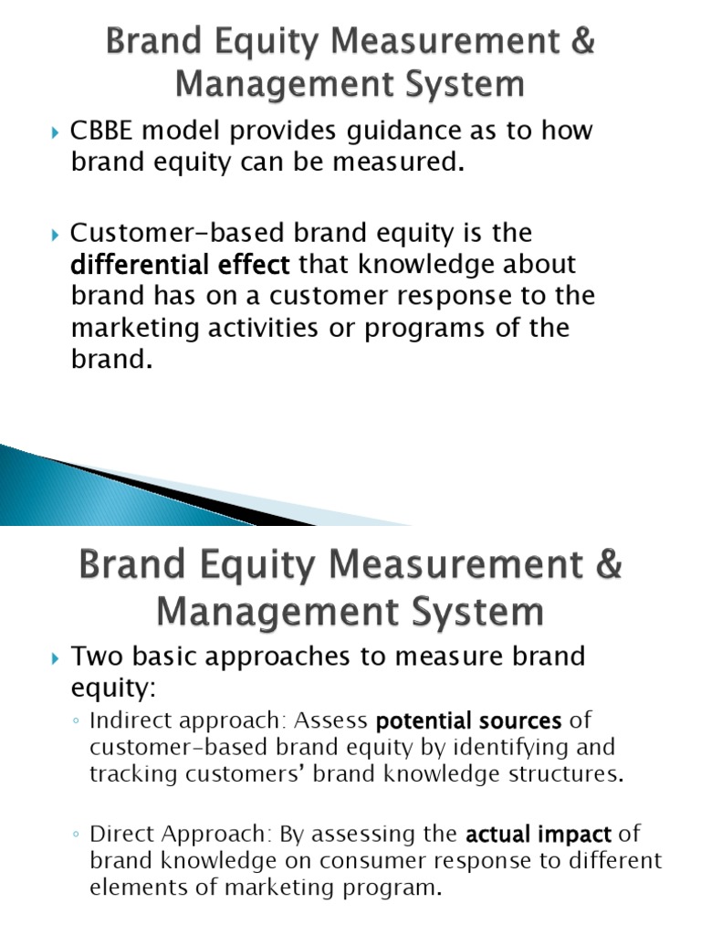 3.equity Measurement & Management System | PDF | Brand | Stocks