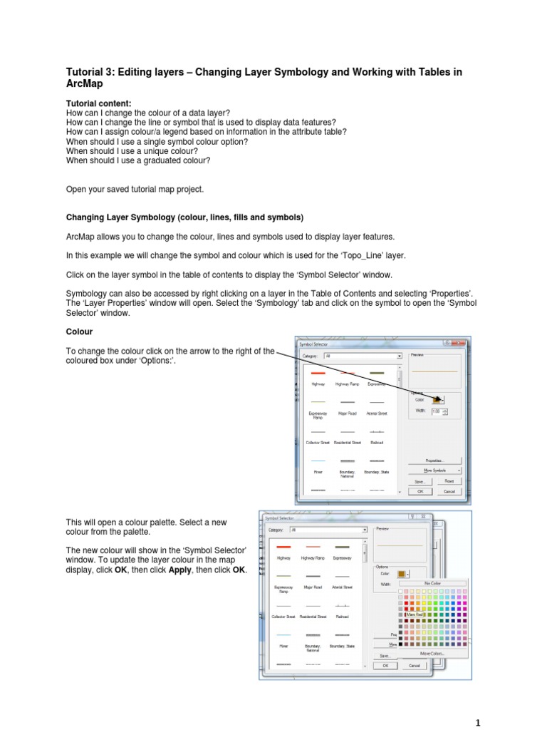 Tutorial 3 Symbology | PDF | Data | Software
