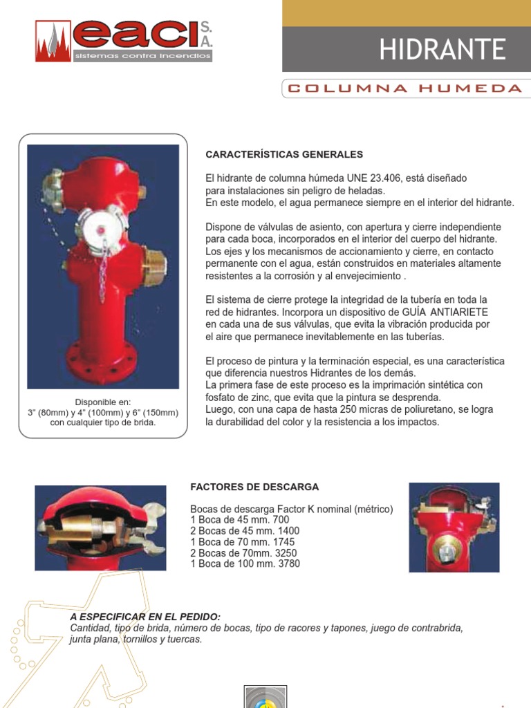 Hidrante Columna Humeda | PDF