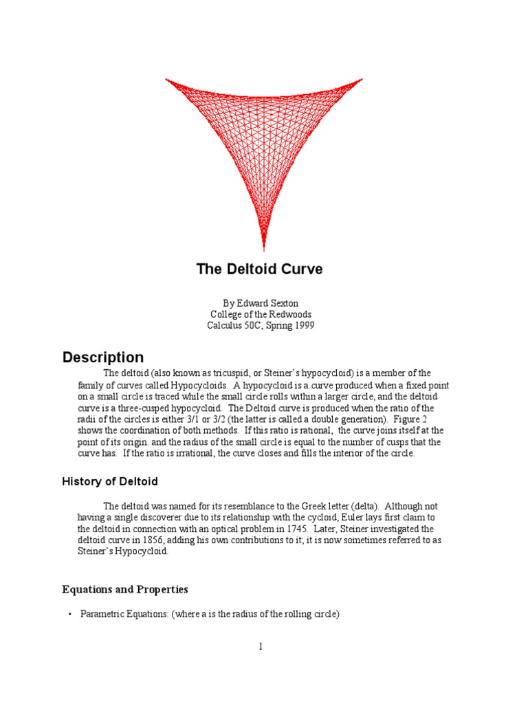 Deltoid 2 | PDF | Algebraic Geometry | Circle