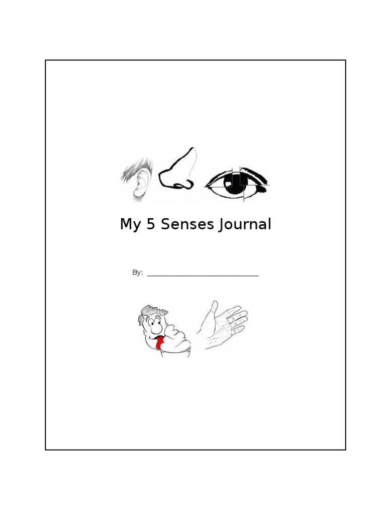 5 Senses Journal Cover | PDF