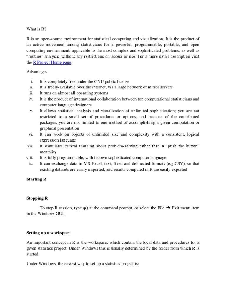 R Lectures | PDF | Command Line Interface | R (Programming Language)