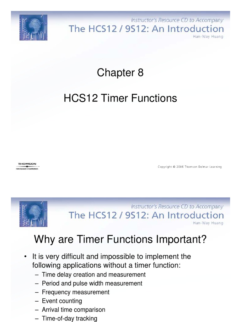 hcs12 Timer PDF | PDF | Computer Architecture | Areas Of Computer Science