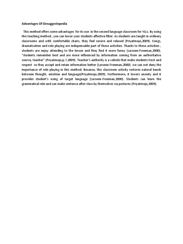 Benefits of Desuggestopedia in Language Learning | PDF | Language Arts ...