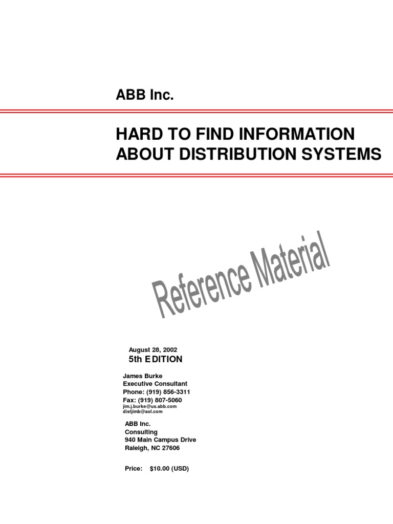ABB Distribution Hand Book | PDF