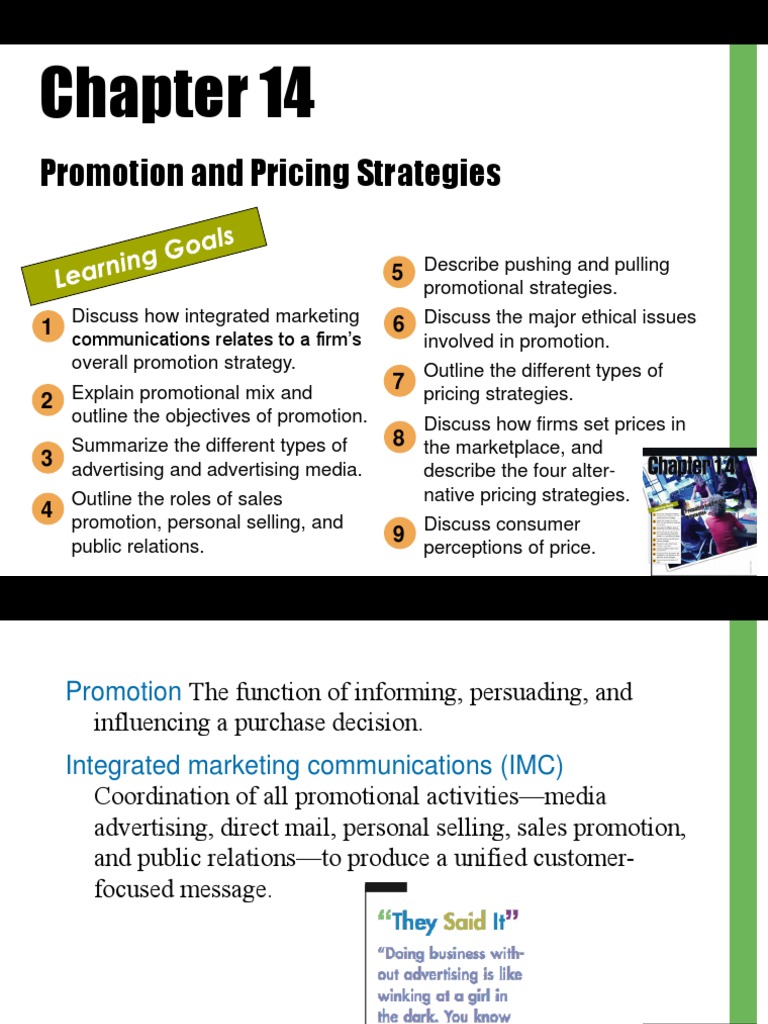 Pricing Promotional Activity | Sales | Promotion (Marketing)