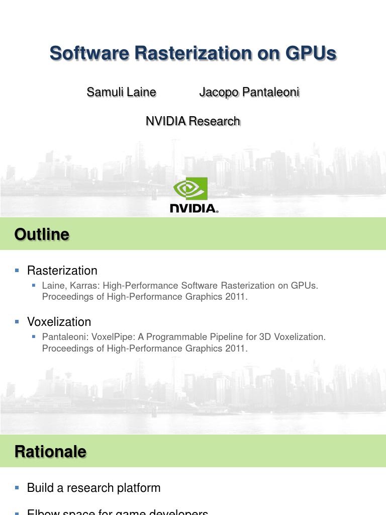 High-Performance GPU Rasterization Techniques | PDF | Shader ...