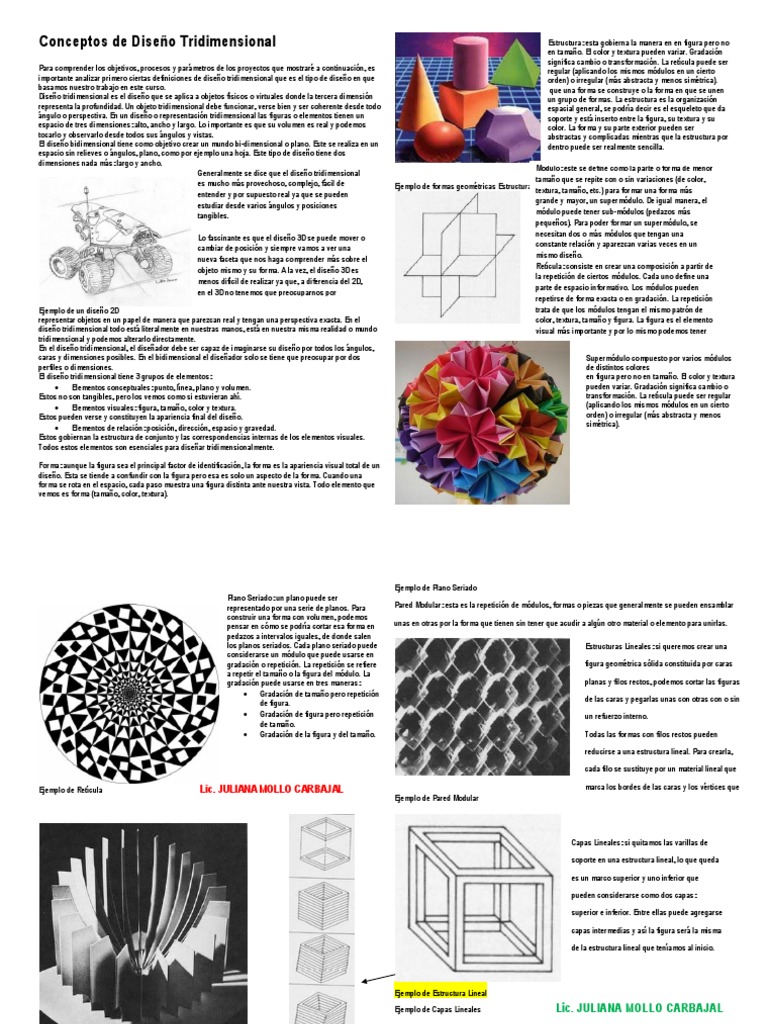 Conceptos de Diseño Tridimensional - copia | Dimensión | Espacio