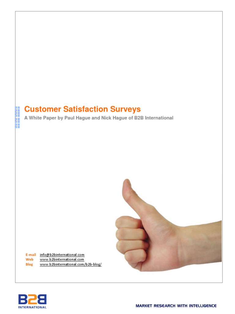 Customer Satisfaction Surveys | PDF | Survey Methodology | Customer ...
