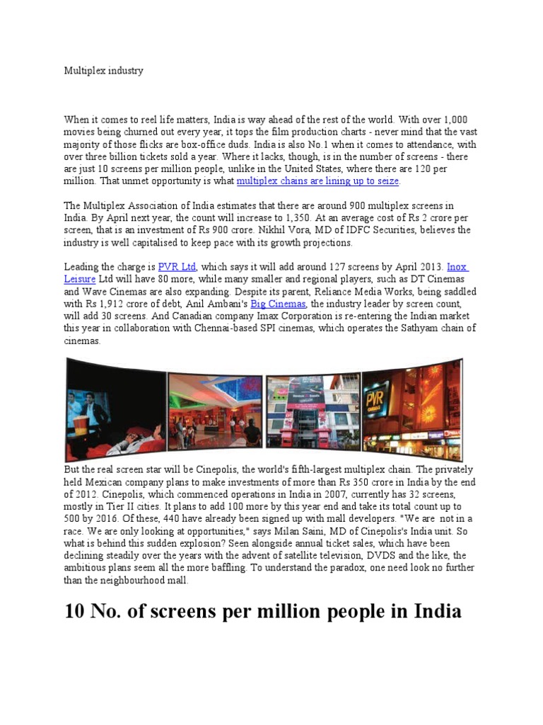 Multiplex Industry | PDF