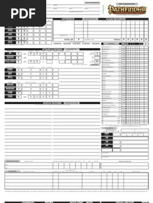 Pathfinder Character Sheet Neceros