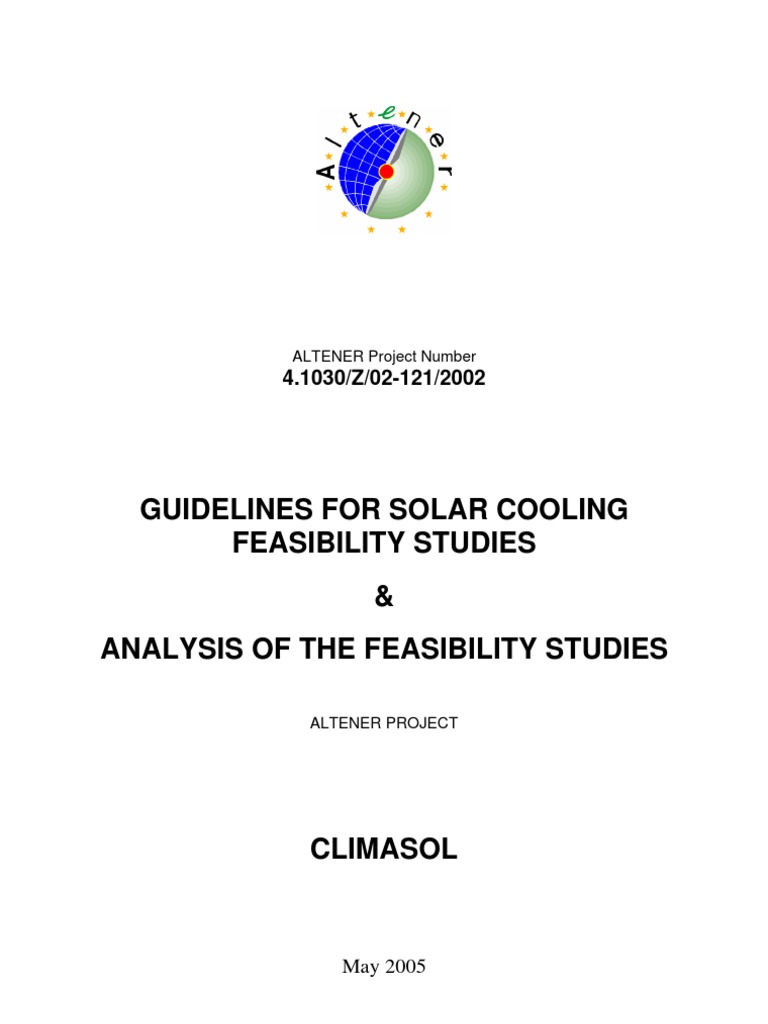 Feasibility Study For Solar Cooling Systems | PDF | Air Conditioning ...
