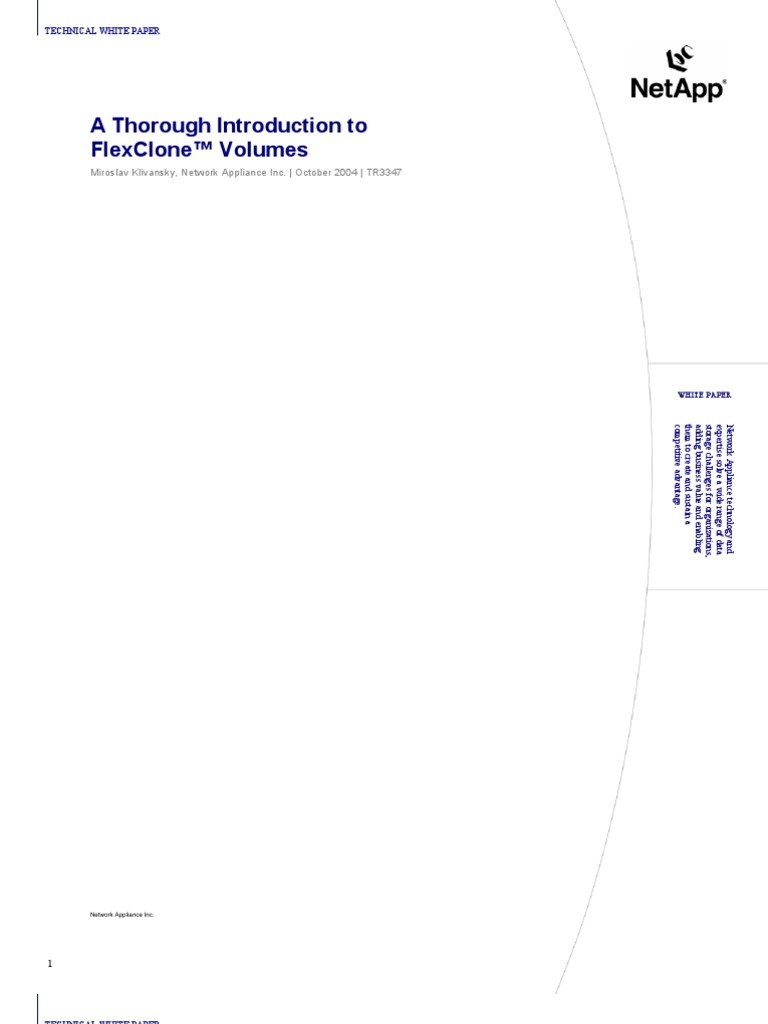 Tr-3347-A Thorough Intro To Flexclone | PDF