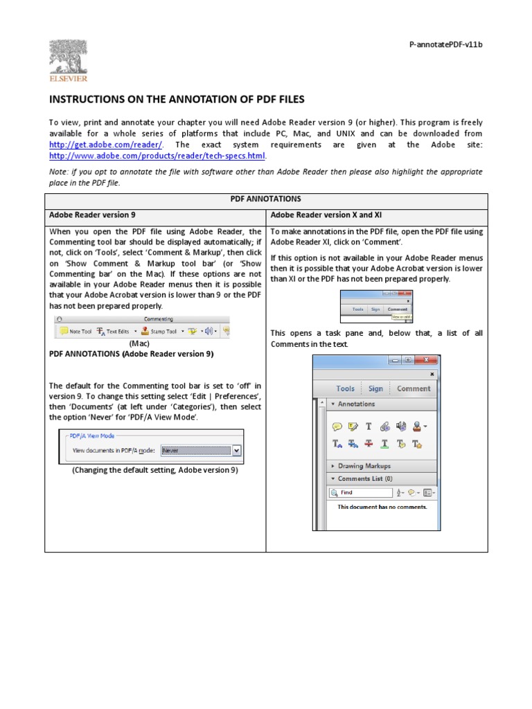 PDF Annotation Instructions Guide | PDF | Portable Document Format ...