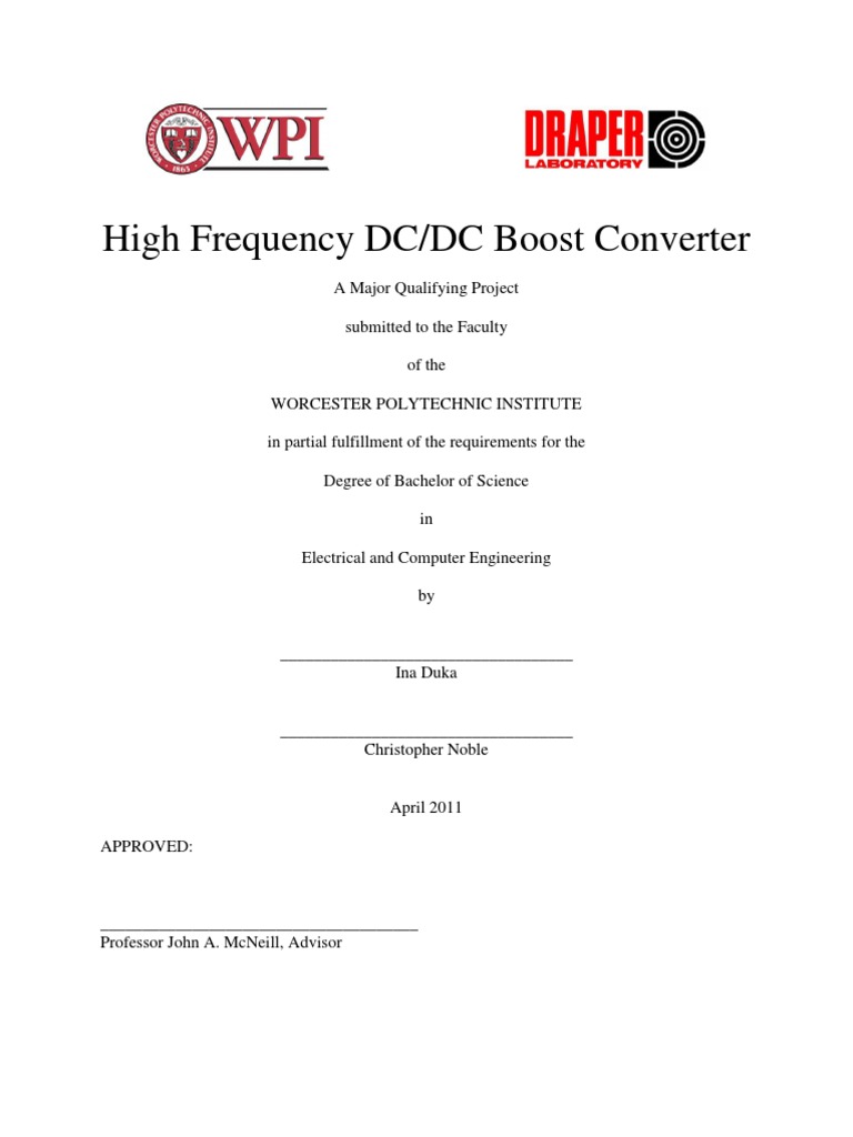 Final Report Boost | PDF | Capacitor | Field Effect Transistor