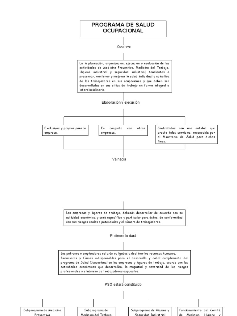 Mapa Conceptual Programa de Salud Ocupacional