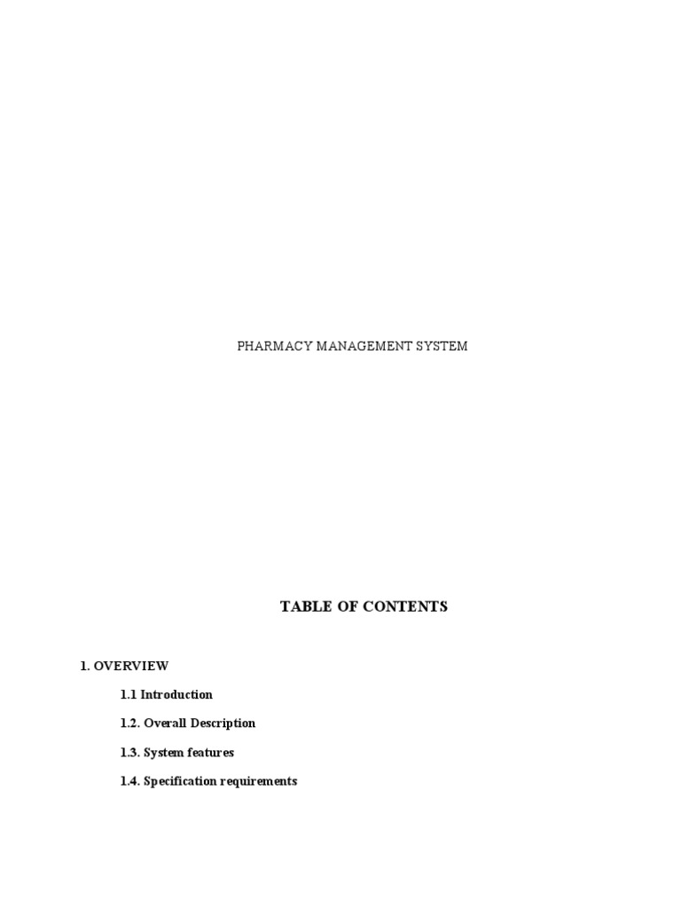Pharmacy Management System | PDF | Windows Xp | Microsoft Windows