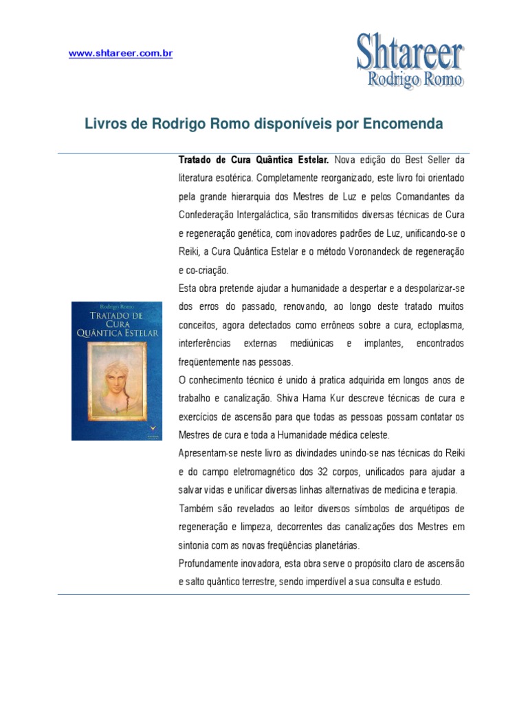 Tratado de Cura Quântica Estelar - Romo | PDF | Reiki | Materialismo