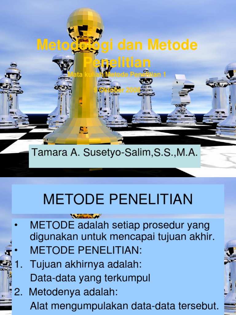 Metodologi Dan Metode Penelitian | PDF | Pengujian Hipotesis Statistik ...