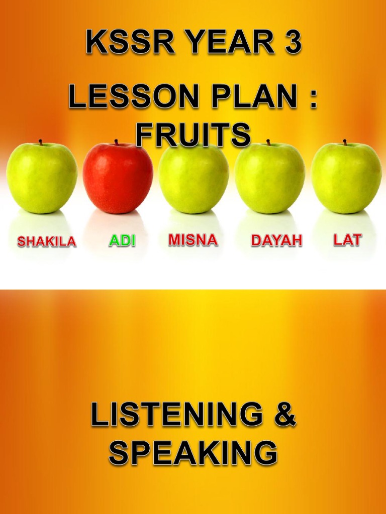Engaging Fruit Lessons for Kids | PDF | Lesson Plan | Teachers