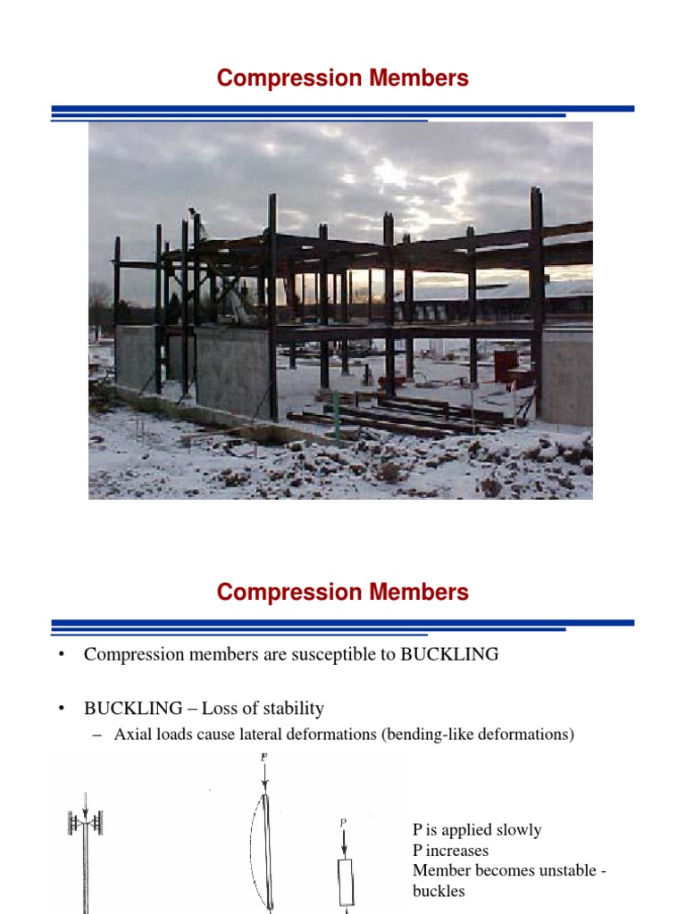 HSS 8x4x1/4 Compression Member Analysis | PDF | Buckling | Column