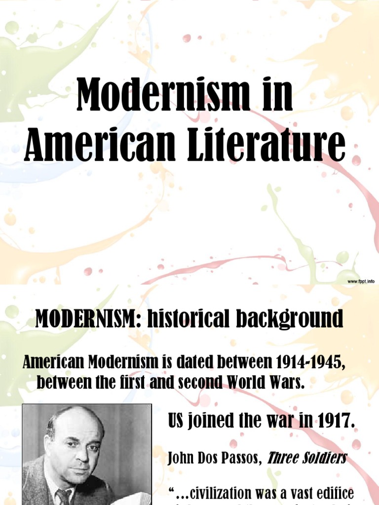 Historical Context of American Modernism | PDF | Modernism | American ...