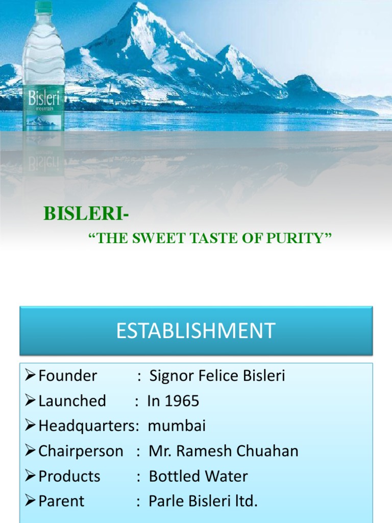 Bisleri: Market Analysis & Strategy Insights | PDF