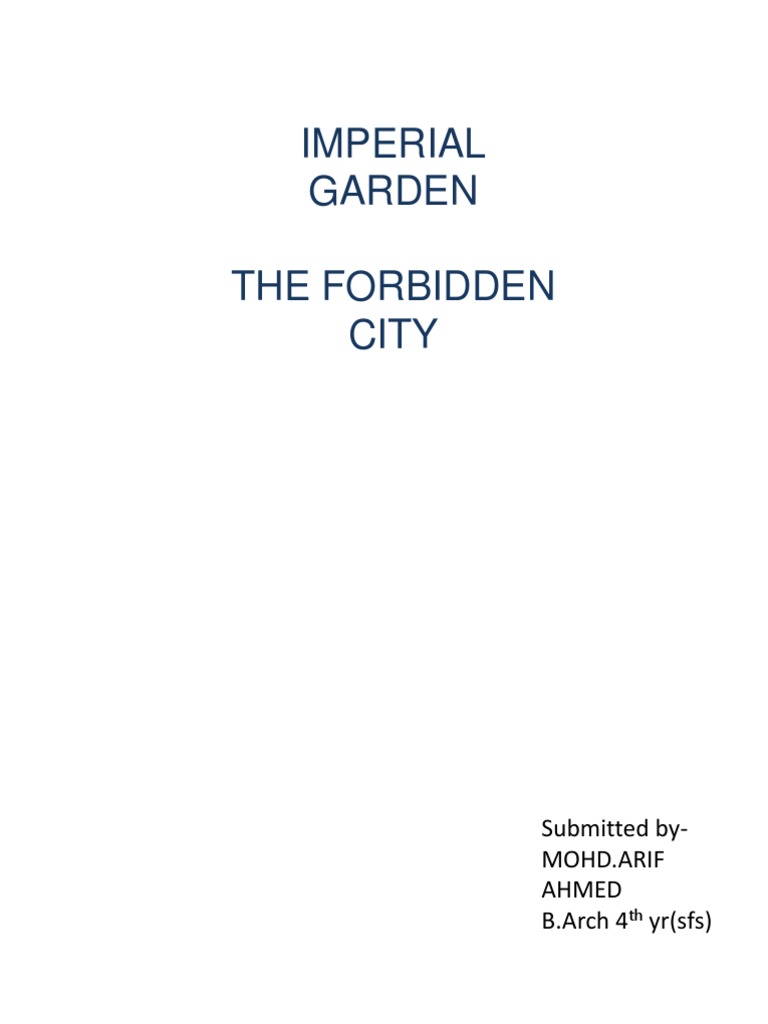 Forbidden City Assignment | PDF