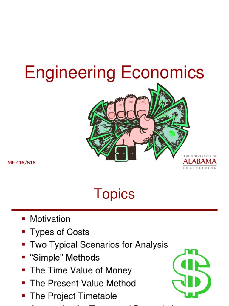 Engineering Economics Overview | PDF | Business | Finance & Money ...