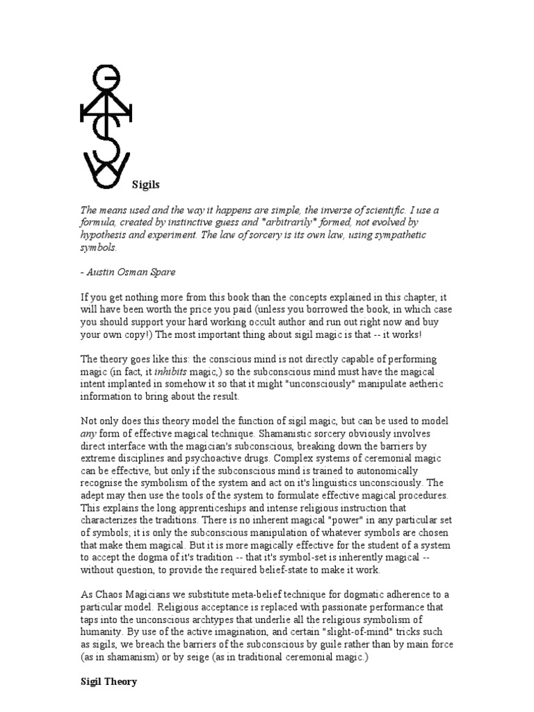 Sigil Magick | PDF | Magic (Paranormal) | Unconscious Mind