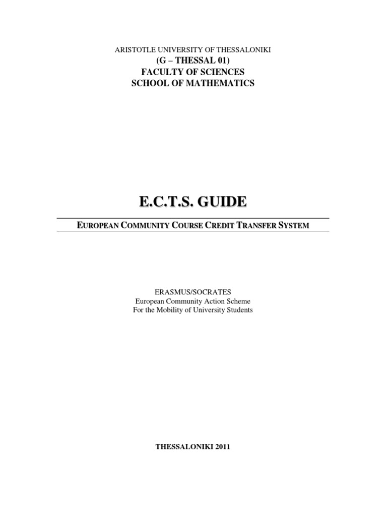 ECTS Guide 2011 Final2-1-1 | PDF | Matrix (Mathematics) | Vector Space
