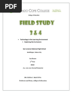 Field Study 1 Portfolio University of So | PDF | Teachers | Classroom
