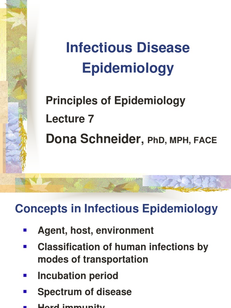 Principles of Epidemiology | PDF | Transmission (Medicine) | Infection