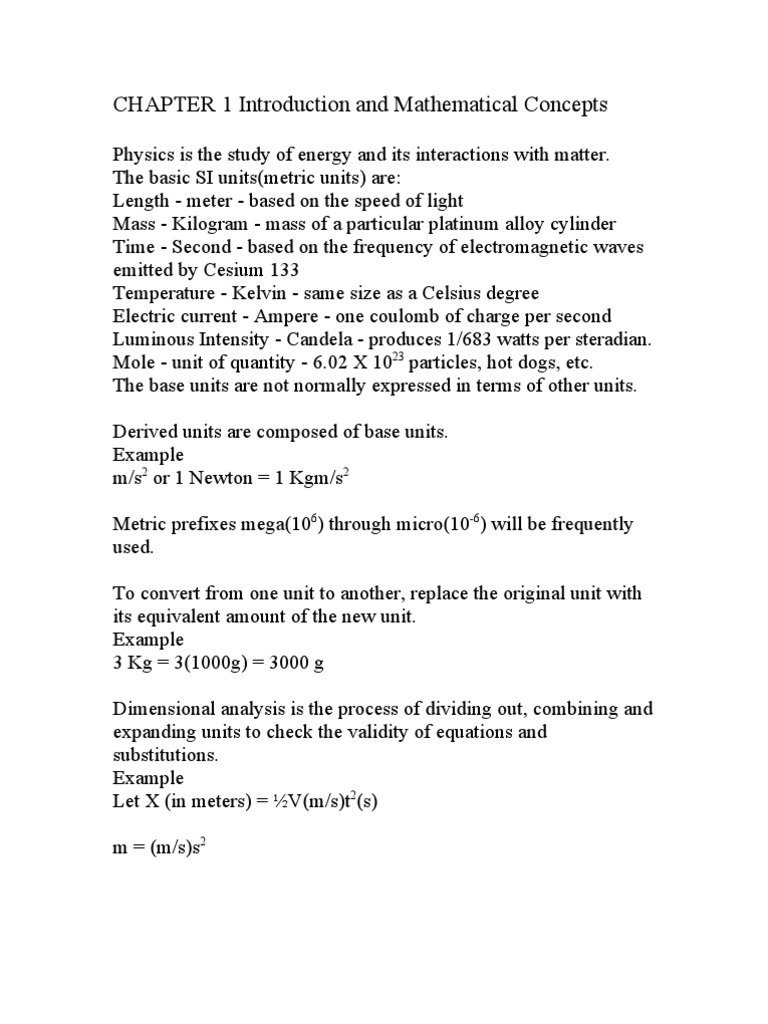 Chapter 1 Introduction And Mathematical Concepts Pdf Euclidean Vector Trigonometric Functions