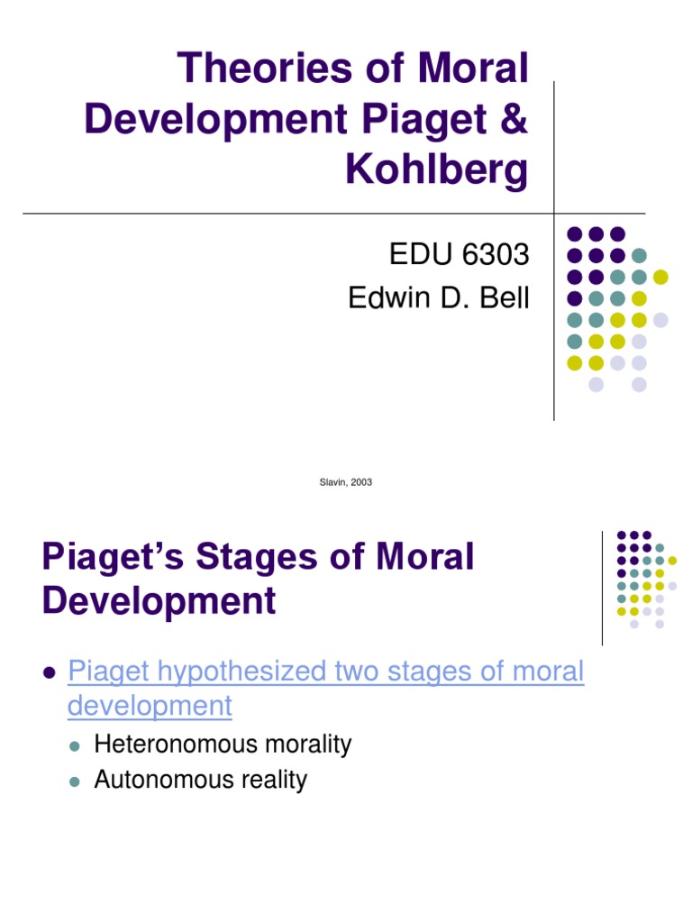Theories of Moral Development Piaget & Kohlberg | PDF | Morality ...