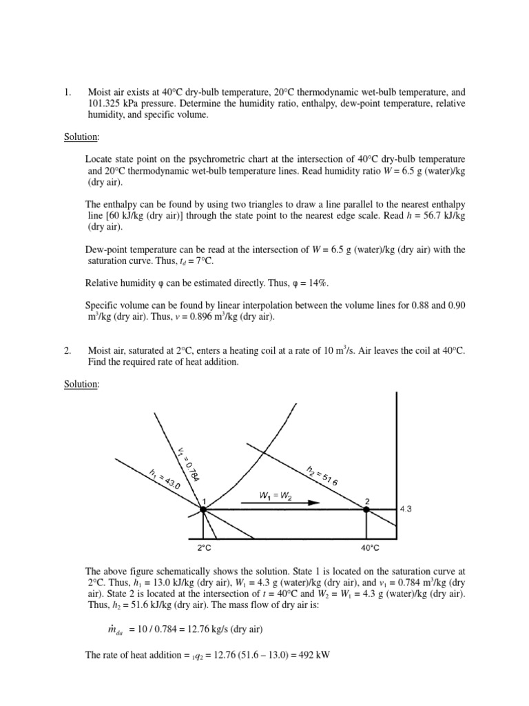 Mech3005 Exercise01 Solution | PDF | Physical Quantities | Thermodynamic Properties
